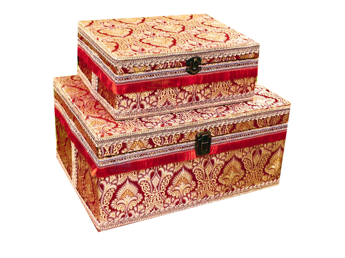 Luxe Brocade Heirloom Collection Box – ShaadiSuperstore.com
